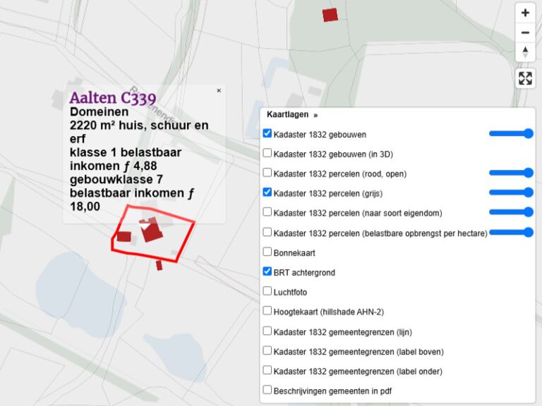 HisGIS (Kadaster 1832) | Oud Aalten